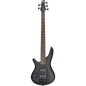 ibanez standard sr305ebl left-handed bass guitar - weathered black