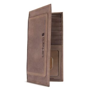 Carhartt Men's Rugged Leather Triple Stitch Wallet, Available in Multiple Colors and Styles, Brown (Rodeo)