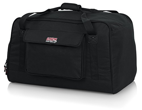 Gator Cases Heavy-Duty Speaker Tote Bag for Compact 12" Speaker Cabinets; Fits QSC K12, Yamaha DXR12 and more (GPA-TOTE12),Black