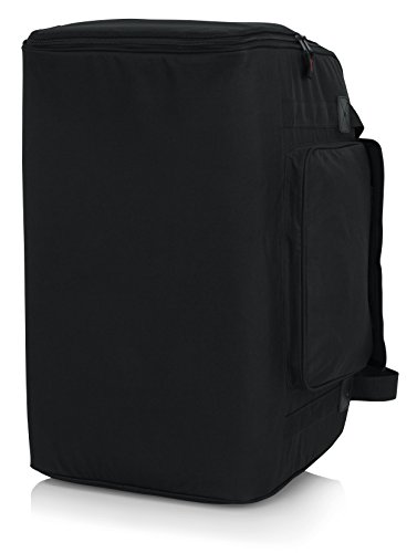 Gator Cases Heavy-Duty Speaker Tote Bag for Compact 12" Speaker Cabinets; Fits QSC K12, Yamaha DXR12 and more (GPA-TOTE12),Black