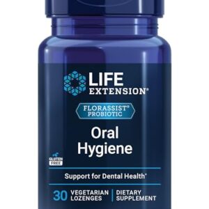 Life Extension FLORASSIST Oral Hygiene – Probiotic, Promotes Overall Oral Health – Gluten-Free, Vegetarian – 30 Lozenges