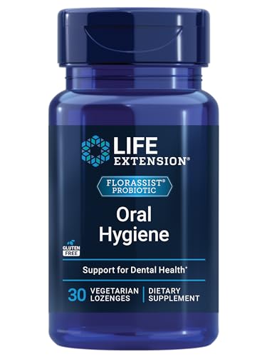 Life Extension FLORASSIST Oral Hygiene – Probiotic, Promotes Overall Oral Health – Gluten-Free, Vegetarian – 30 Lozenges