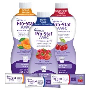 Pro-Stat Advanced Wound Care (AWC), Concentrated Liquid Protein Medical Food - Citrus Splash Punch Flavor, 30 Fl Oz bottle (Case of 4)