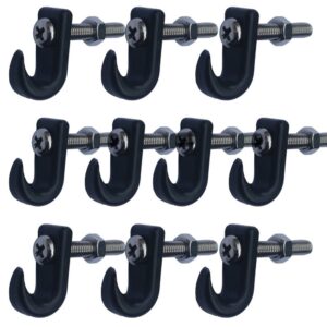 dhlink 10 pcs nylon j hooks with screws and nuts set kayaks accessories