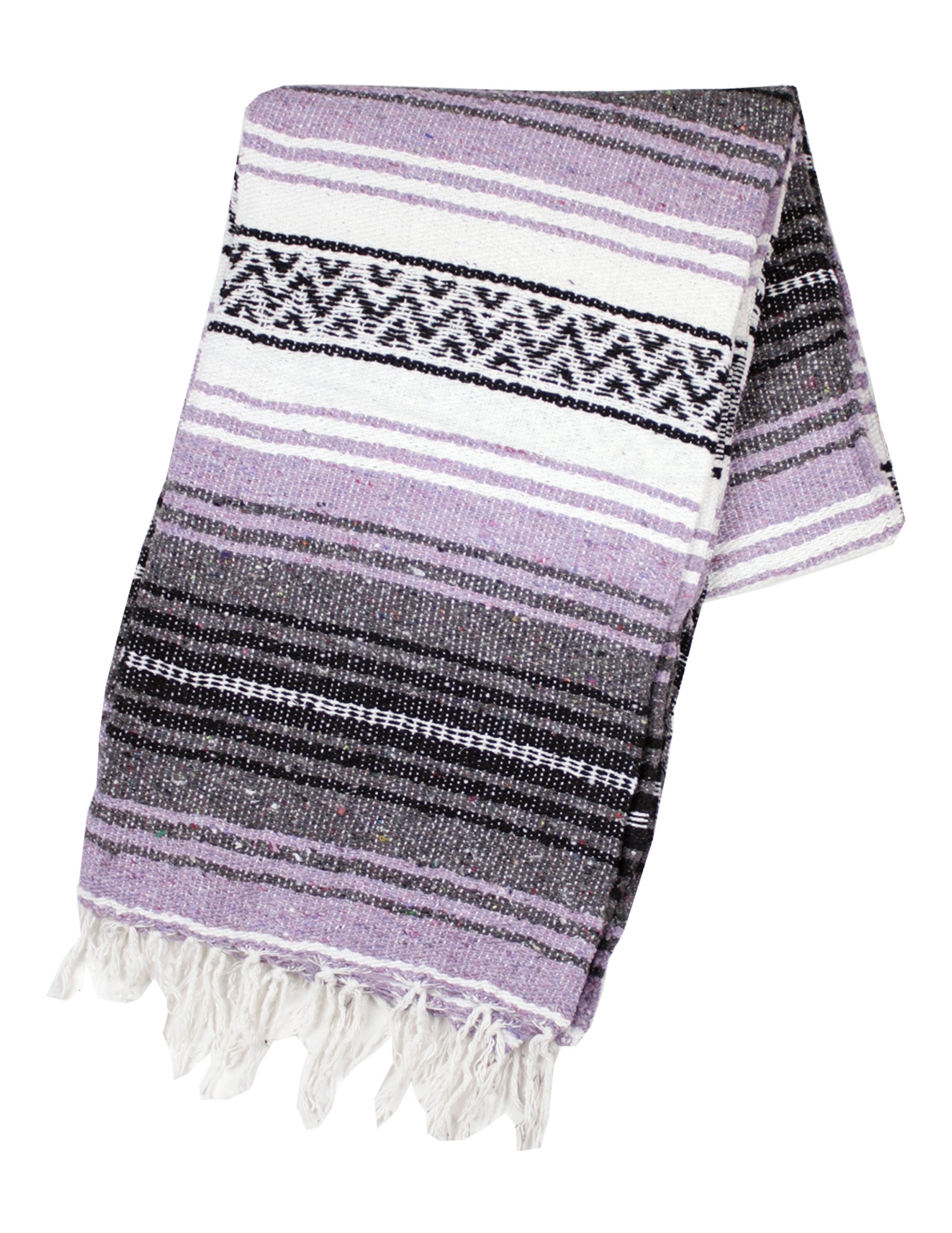 Canyon Creek Authentic Mexican Yoga Falsa Blanket (Light Purple)