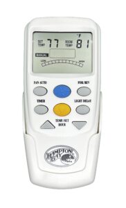 hampton bay chq7096t remote control with yellow light button