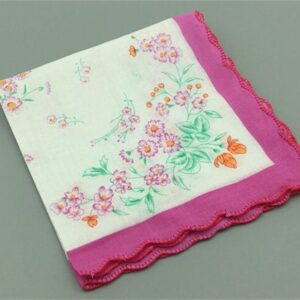 Forlisea Womens Colorful Ladies Hankies 100% Cotton Handkerchief Wendding Hanky