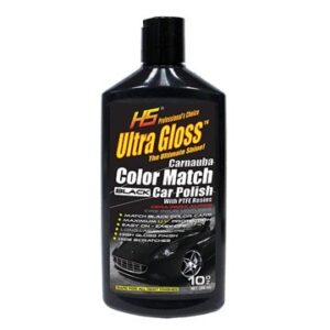 hs ultragloss carnauba black color match car polish with ptfe results. the professional choice. 10 oz.