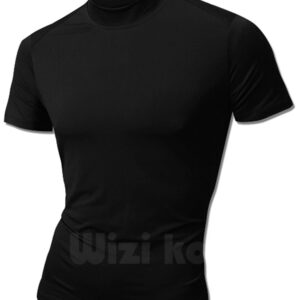 Mmoriah Mens Solid Short Sleeve Active Water Sports Rash-Guard