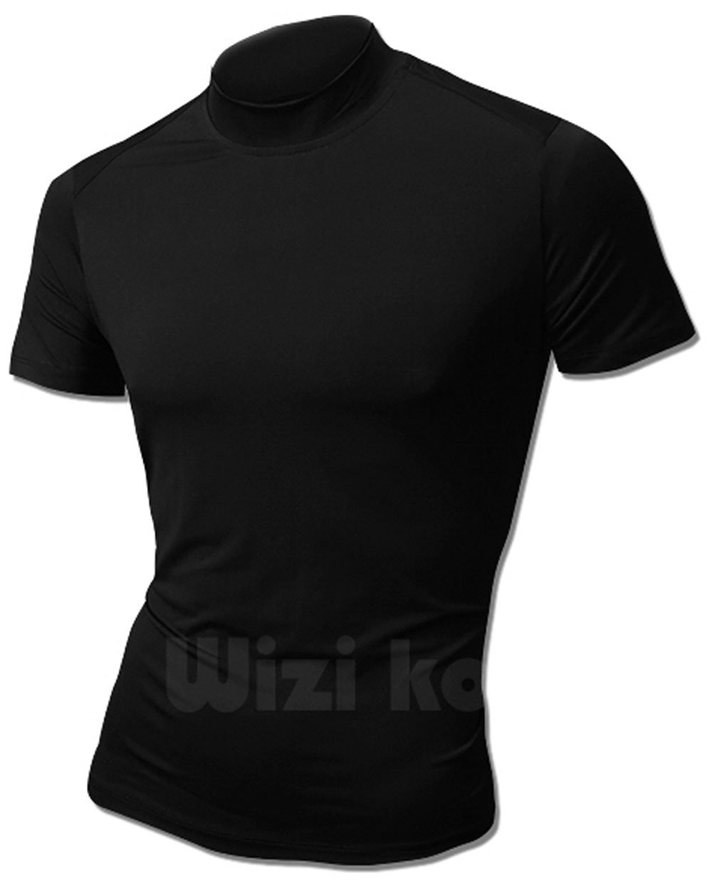 Mmoriah Mens Solid Short Sleeve Active Water Sports Rash-Guard