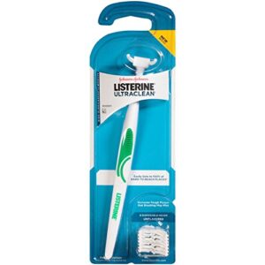 listerine ultraclean access flosser starter, 6 count (packaging may vary)