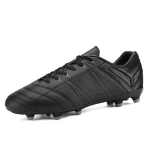 dream pairs mens cleats football soccer shoes, 471-black-grey - 11 (160471-m),size 10,black/grey,160471-m