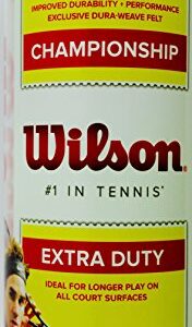 Wilson Championship Tennis Balls Extra Duty, 20 Pack (60 Balls)