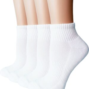 FORMEU Women's Moisture Wicking Athletic Low Cut Ankle Cotton Cushion Socks Breathable Comfortable 4/6 Pairs