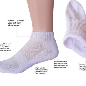 FORMEU Women's Moisture Wicking Athletic Low Cut Ankle Cotton Cushion Socks Breathable Comfortable 4/6 Pairs