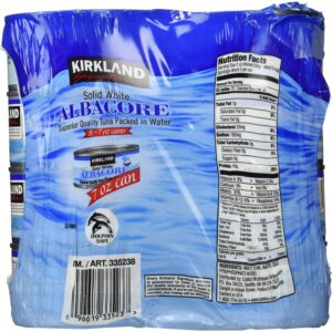 Kirkland Signature Albacore Solid White Tuna in Water, 7 Ounce (8 Pack) (2 Pack)