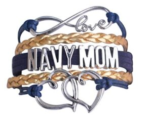 infinity collection navy mom jewelry, navy mom bracelet, proud navy mom charm bracelet - makes mom gifts