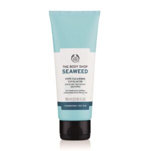 the body shop seaweed pore-cleansing facial exfoliator, 3.3 fluid ounce