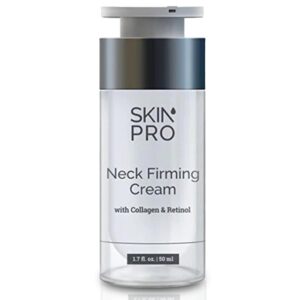 skinpro neck firming cream, neck cream for tightening, neck firming cream with retinol serum for extra skin tightening, marine collagen cream with peptides for neck