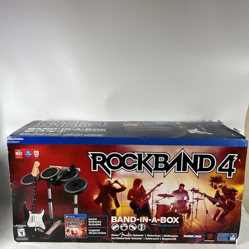 Rock Band 4 Band-In-A-Box Ps4 Software Bundle by Mad Catz