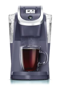 keurig k250 coffee maker, single serve k-cup pod coffee brewer, with strength control, plum grey