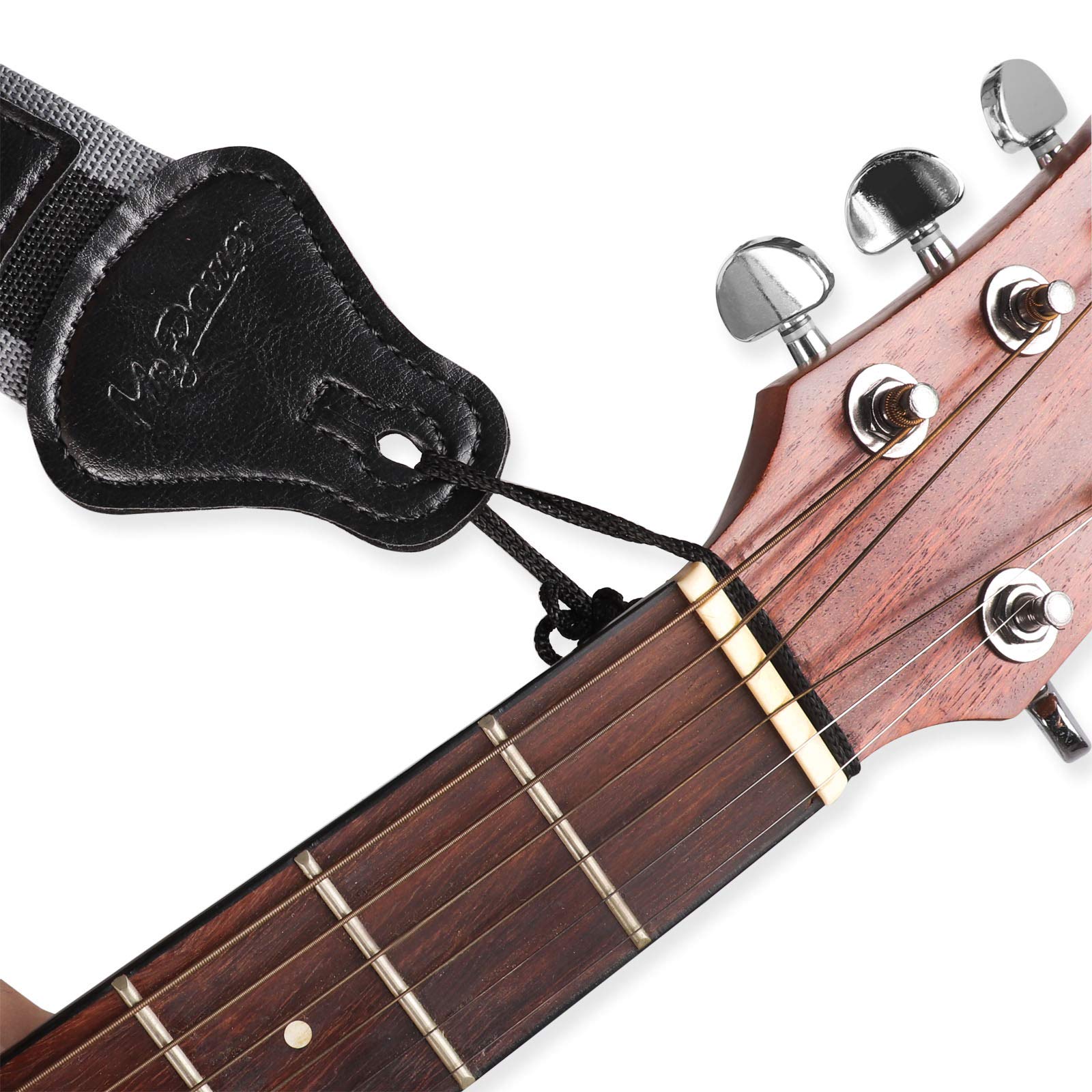 Mr.Power Guitar Strap 36.6in - 65in with 3 Pick Holders for Electric/Acoustic Guitar, Nylon Strap