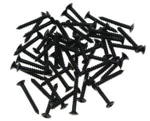 pack of 50 guitar humbucker pickup ring mounting screws pickup frame surround screws for les paul sg black