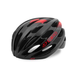 giro trinity adult recreational cycling helmet - universal adult (54-61 cm), black/bright red