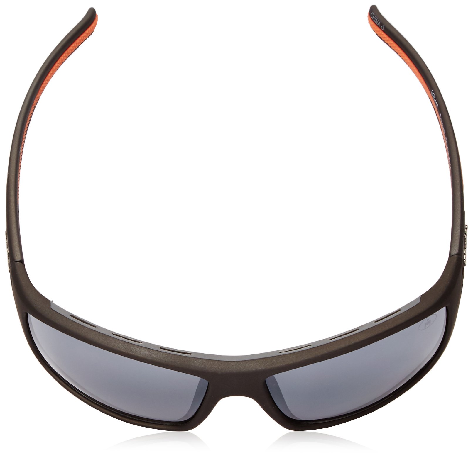 Ironman Men's Energetic Wrap Sunglasses, Matte Rubberized Metallic, 64 mm