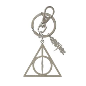 monogram international harry potter deathly hallows pewter key ring