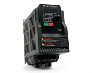 teco variable frequency drive, 1 hp, 230 volts 1 phase input, 230 volts 3 phase output, l510-201-h1-n, vfd inverter for ac motor control