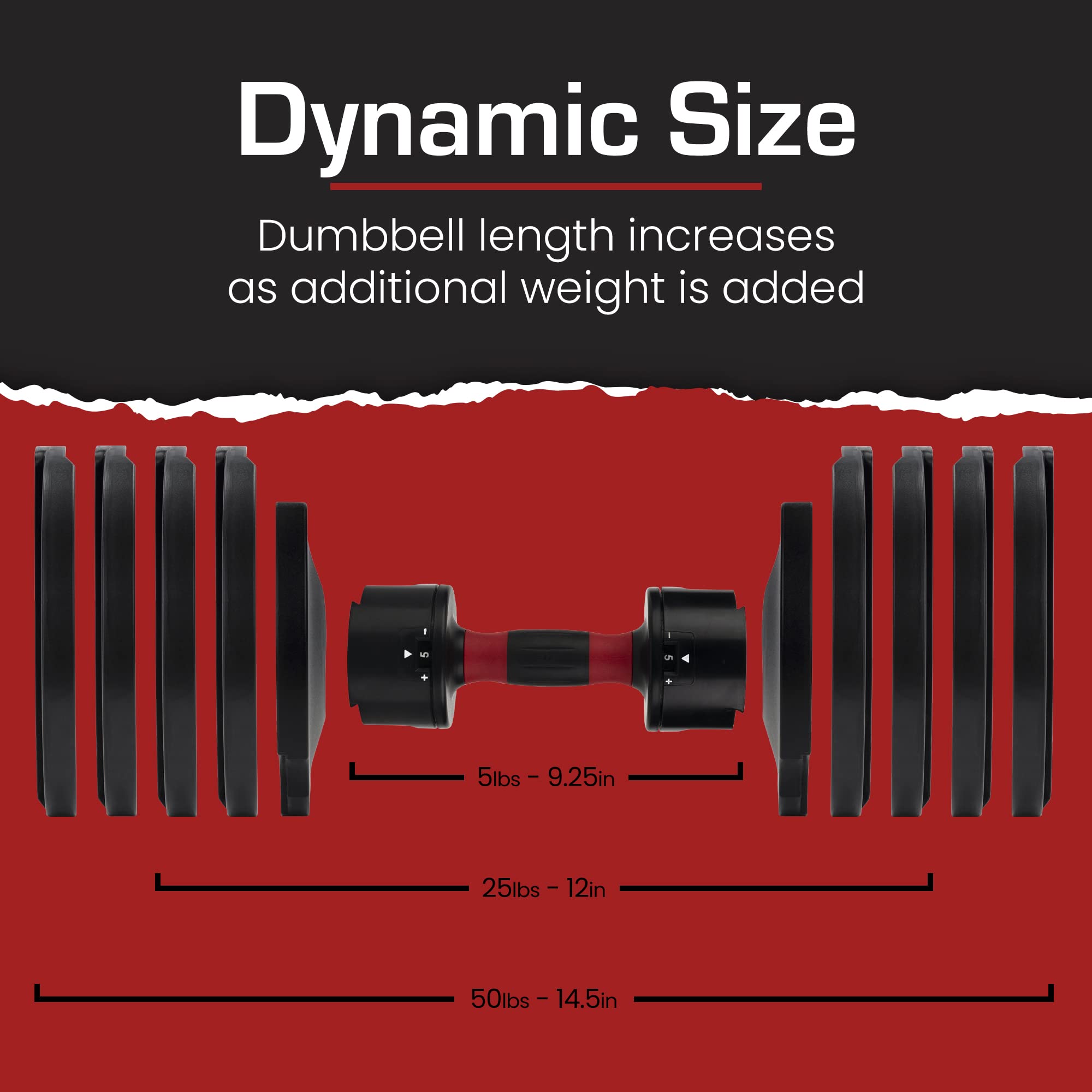 Core Fitness® Adjustable Dumbbell Weight Set by Affordable Dumbbells - Space Saver - Dumbbells for Your Home