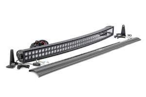 rough country 40" black series curved dual row cree led light bar - 72940bl