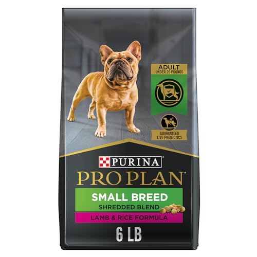 Purina Pro Plan High Protein Small Breed Dog Food, Shredded Blend Lamb & Rice Formula - 6 lb. Bag