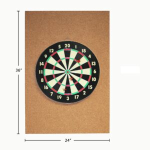 Cork Dart Board Backer 36x 24x0.5 Inches