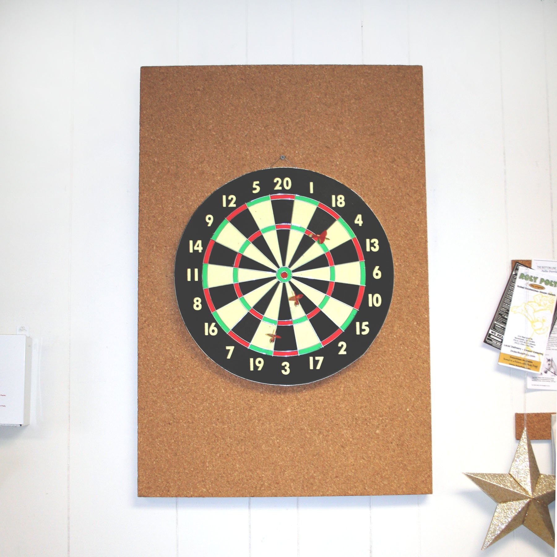 Cork Dart Board Backer 36x 24x0.5 Inches