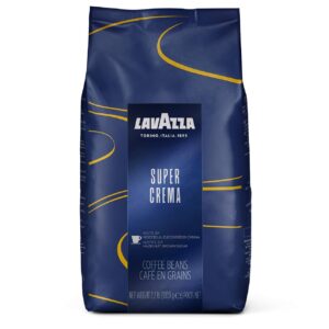 super crema whole bean espresso coffee, 2.2lb bag, vacuum-packed