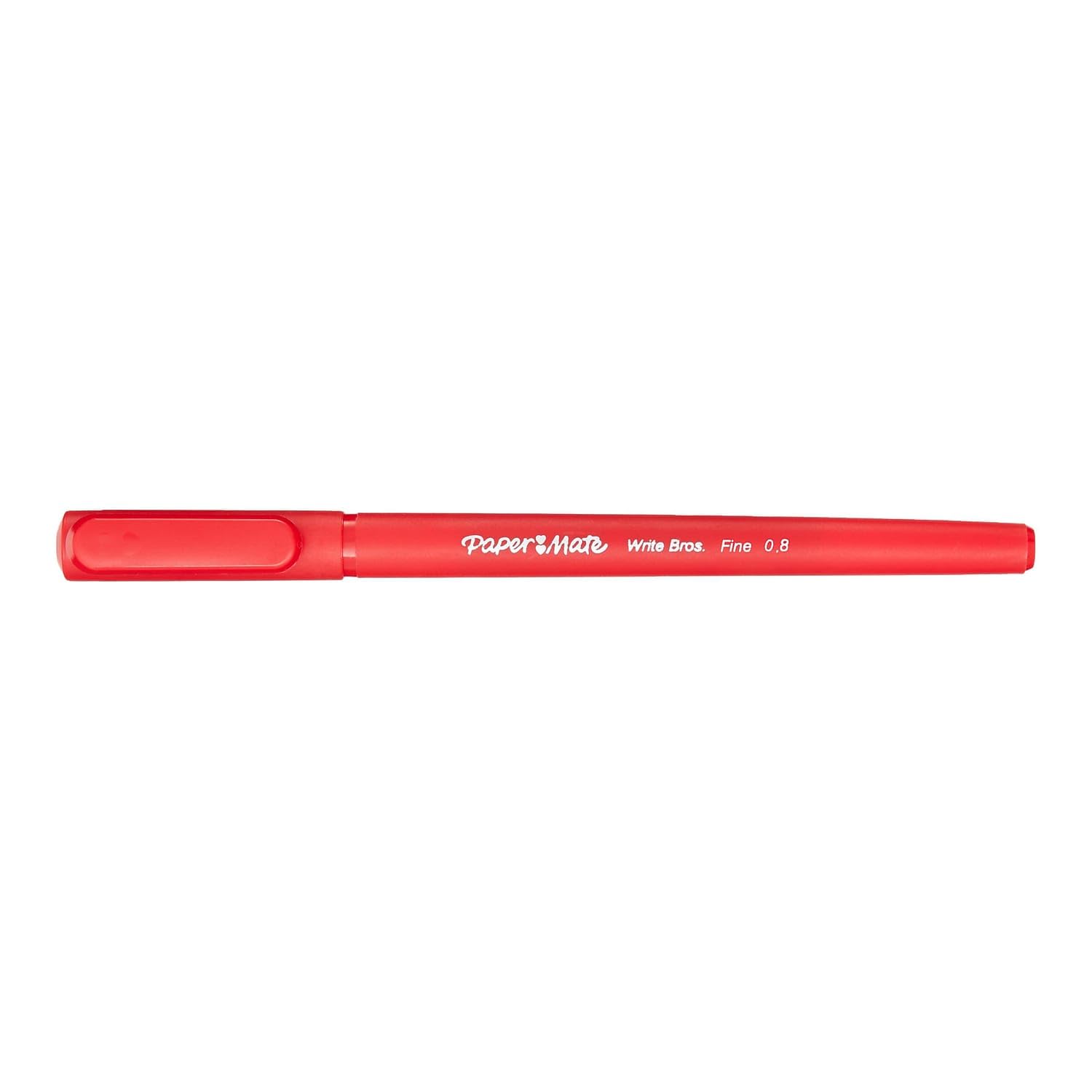 Paper Mate Write Bros. Ballpoint Pens, Fine Point, Red Ink, 1-Dozen