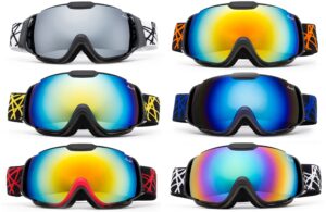 professional kids boys girls snow goggles anti-fog dual lens ski goggles