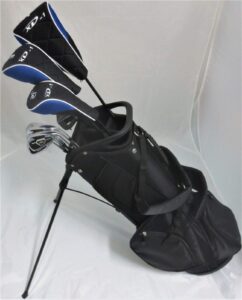 tall mens golf set taylor fit custom made clubs +1" length complete & deluxe stand bag