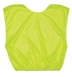 champion sports youth mesh practice scrimmage vest, neon yellow (pack of 12)