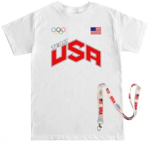 ftd apparel men's usa t shirt - medium white