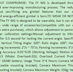 GOWE 3-axis Wearable Gimbal Stabilizer for GoPro Hero 3 3+ 4 SJCAM SJ4000 and Similar Shaped Action Cameras