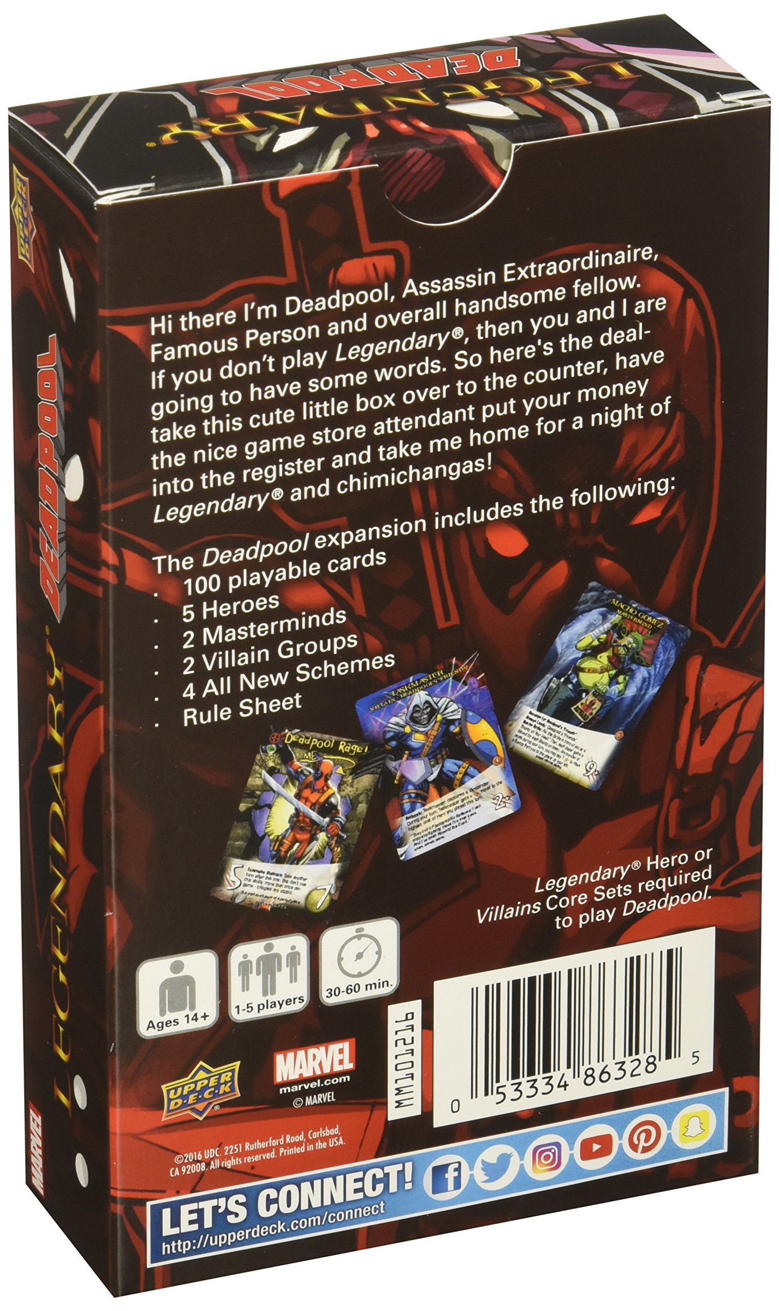 Legendary A Marvel Deck Building Deadpool Expansion Board Game