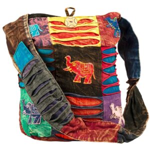 patchwork peacock handmade pink cotton hobo crossbody shoulder bag hipster boho women sling