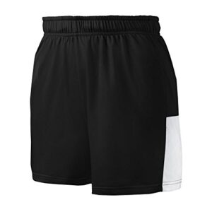 mizuno women's comp training shorts, black/white, small