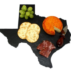 Custom Texas Black Slate Cutting Board, Serving Tray, or Cheese Board- Personalized with Laser Engraving