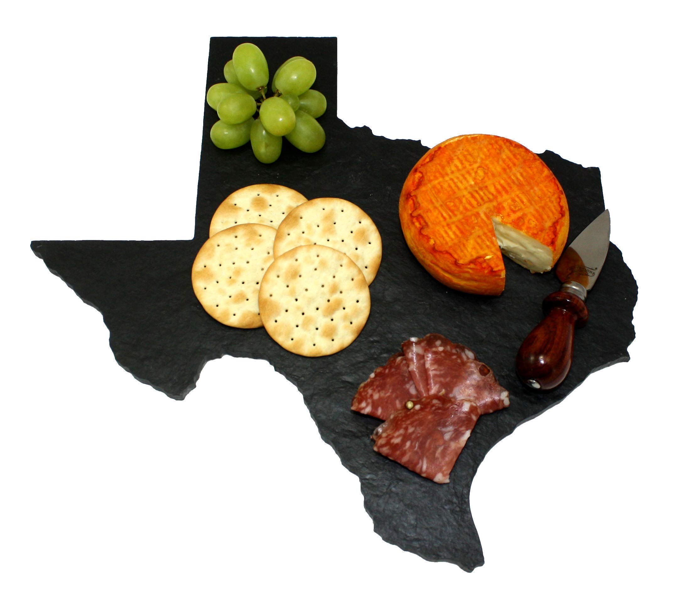 Custom Texas Black Slate Cutting Board, Serving Tray, or Cheese Board- Personalized with Laser Engraving