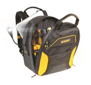 dewalt dgcl33 33-pocket lighted usb charging tool backpack