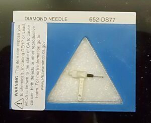 phonograph needle stylus for rca 130398,115703 cartridge, 652-ds77